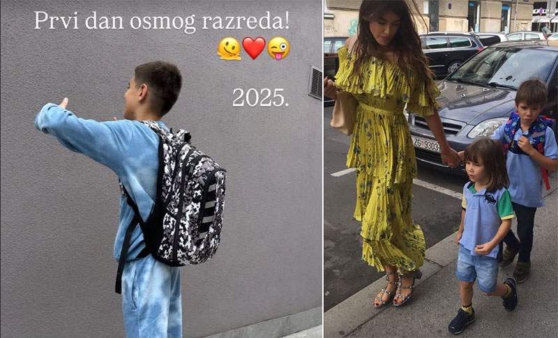 Prvi dan škole – poznate mame i tate ispratili svoje mališane | Elegant